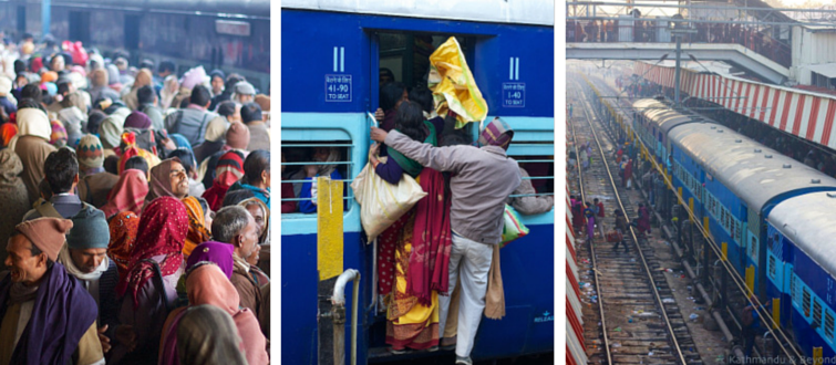 Travel Shot | Rush Hour on the Trains India Style | Travel Photography