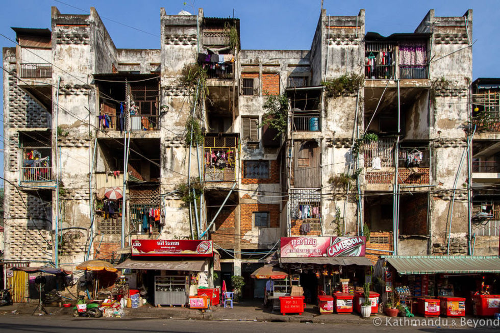 Distinctive Architecture in Phnom Penh, Cambodia