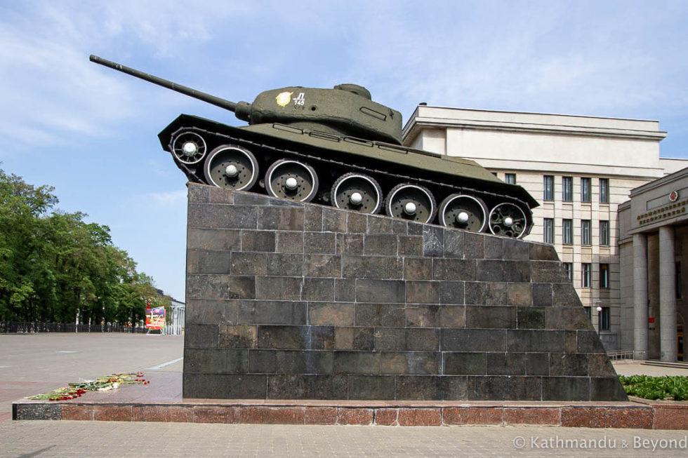 Liberation Memorial (T-34 Tank Monument) in Minsk, Belarus Liberation Memorial (T-34 Tank Monument) in Minsk, Belarus