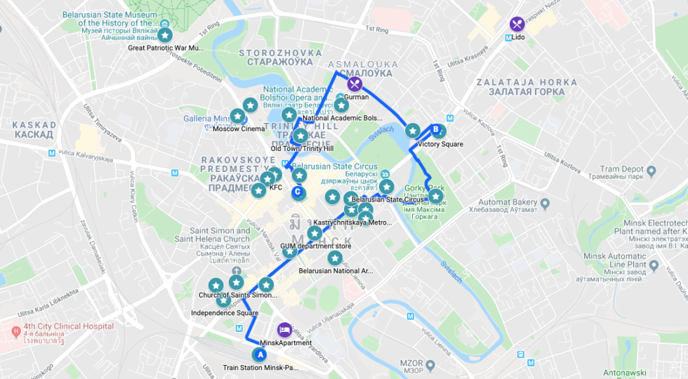 Things to in Minsk, Belarus (with a walking tour map)
