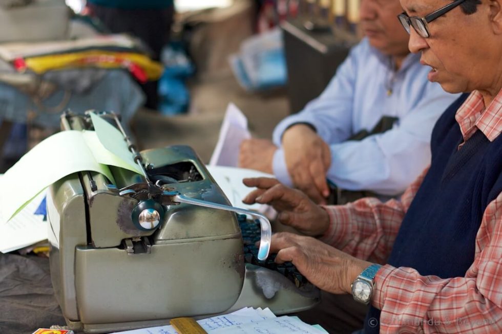 Travel Shot | High Court Street Typists in Kolkata, India