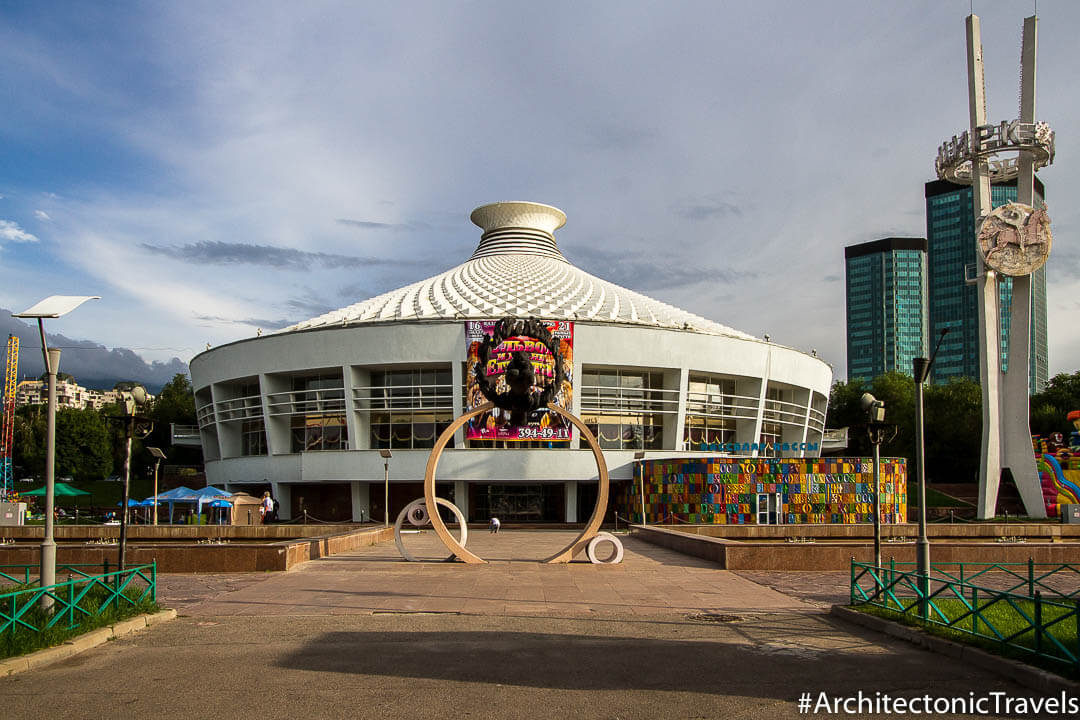 Kazakh State Circus in Almaty, Kazakhstan | Soviet architecture