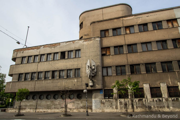 The Air Force Command Building in Belgrade, Serbia