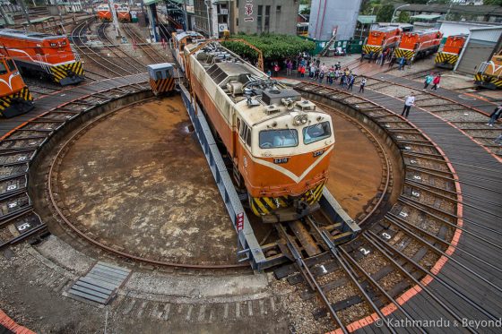 The Fan-Shaped Train Garage in Changhua, Taiwan