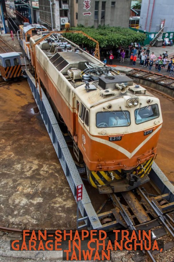 The Fan-Shaped Train Garage in Changhua, Taiwan