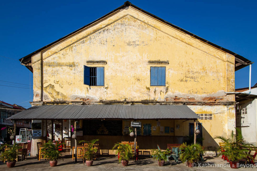 French colonial-era architecture in the sleepy Cambodian town of Kampot