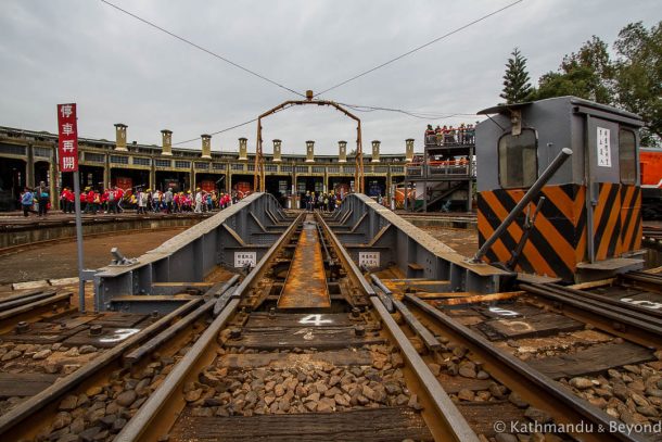 The Fan-Shaped Train Garage in Changhua, Taiwan