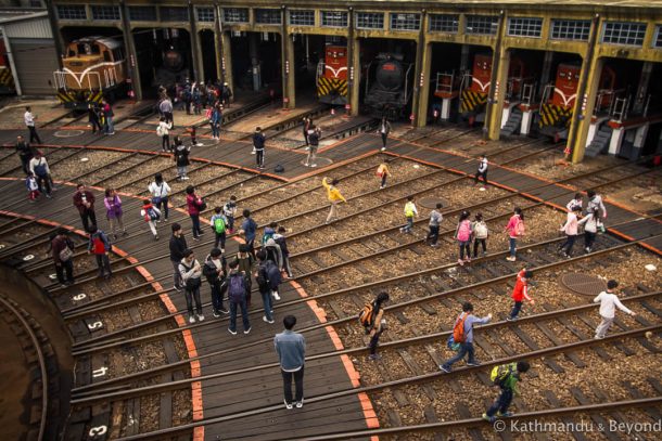 The Fan-Shaped Train Garage in Changhua, Taiwan