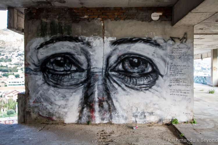 Street Art and Graffiti in Mostar, Bosnia & Herzegovina