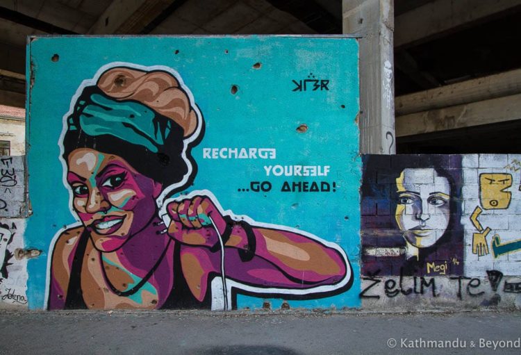 Street Art and Graffiti in Mostar, Bosnia & Herzegovina