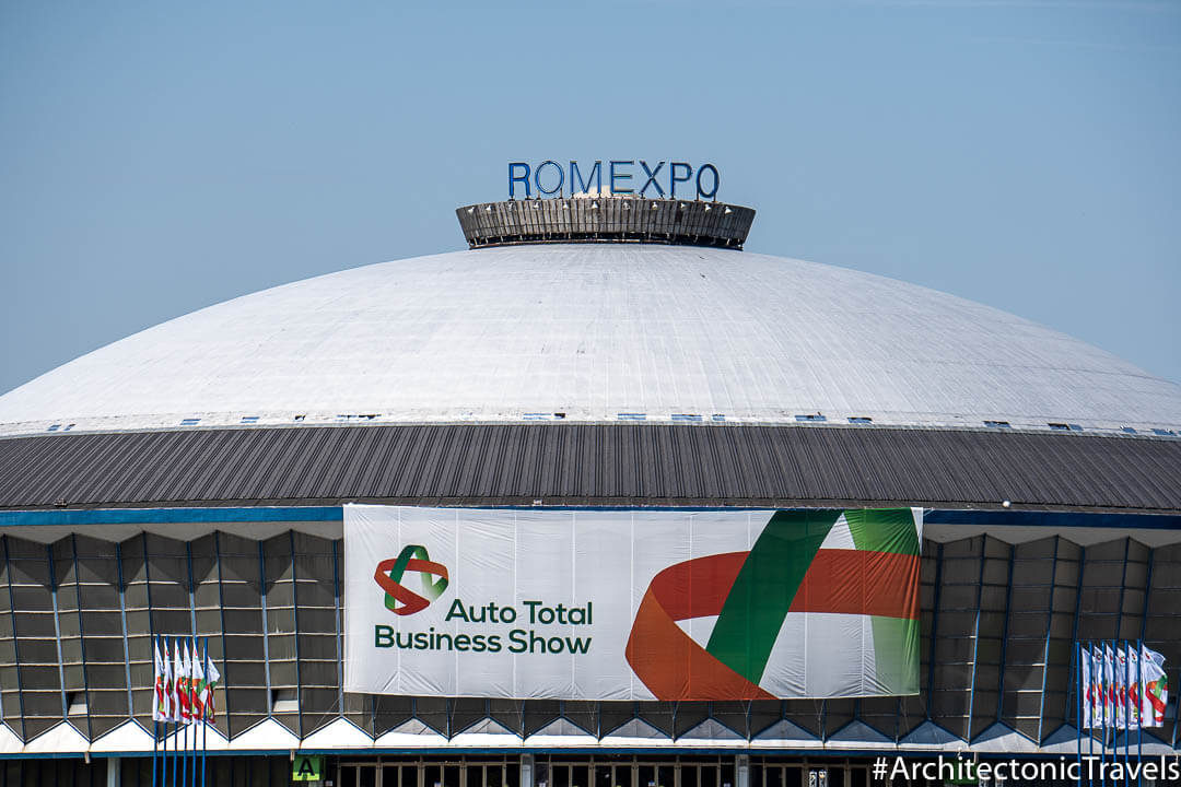 Central Pavilion of the Romexpo Exhibition Centre in Bucharest, Romania