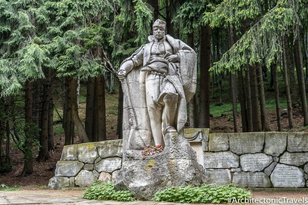 Monument to Hadzhi Dimitar on Buzludzha, Bulgaria