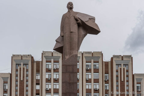 Monument to Vladimir Lenin in Tiraspol, Pridnestrovie (Transnistria)