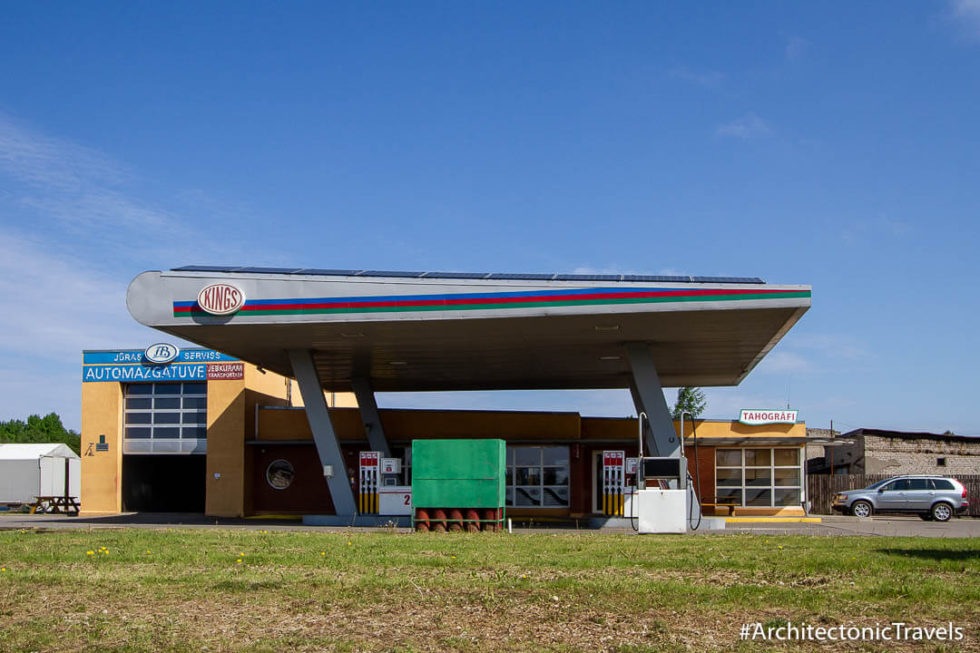 Gas Station in Karosta, Latvia | Soviet architecture