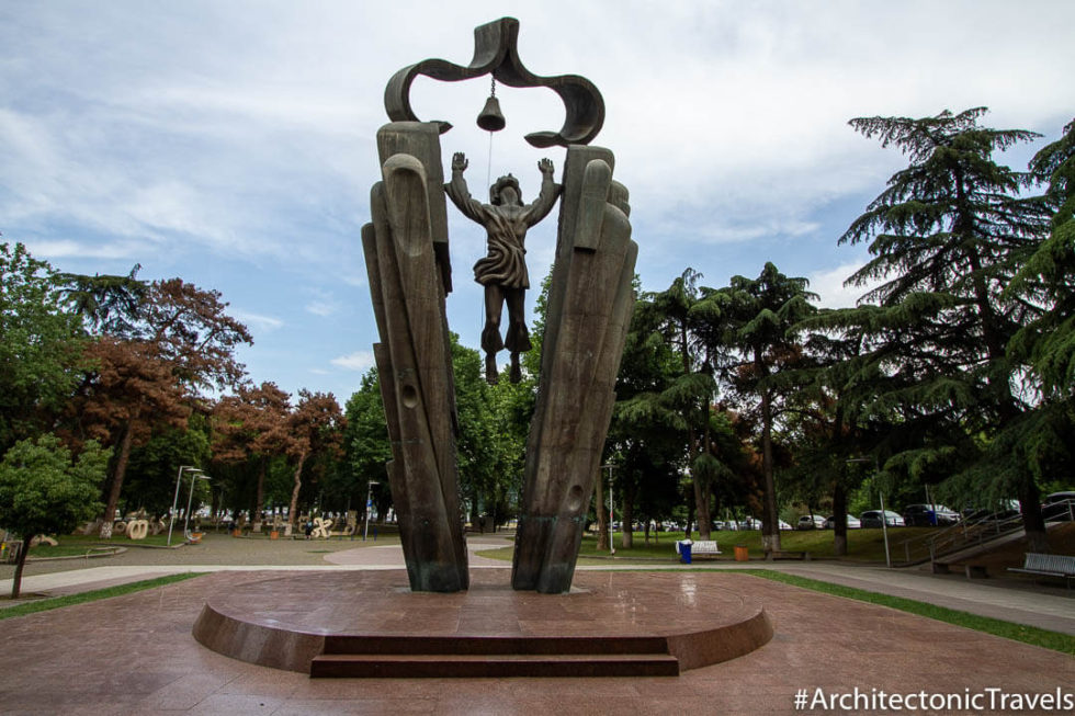 Deda Ena (Mother Tongue) Statue in Tbilisi, Georgia