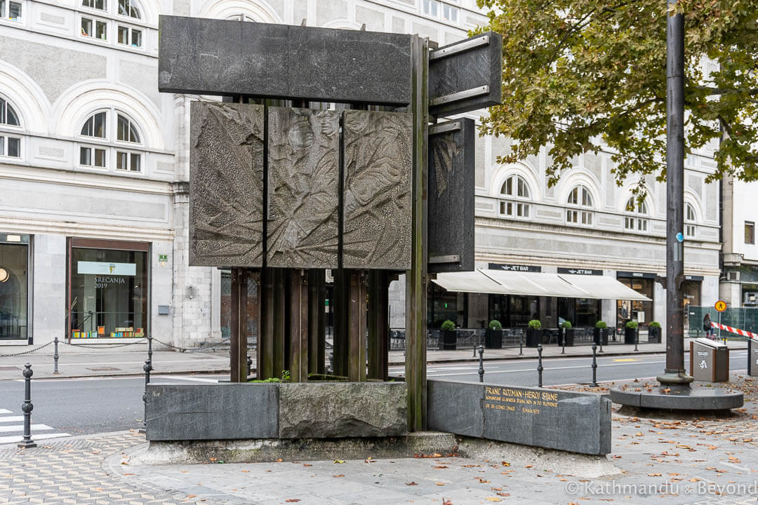 Spomenik: Monument to Franc Rozman Stane in Ljubljana, Slovenia